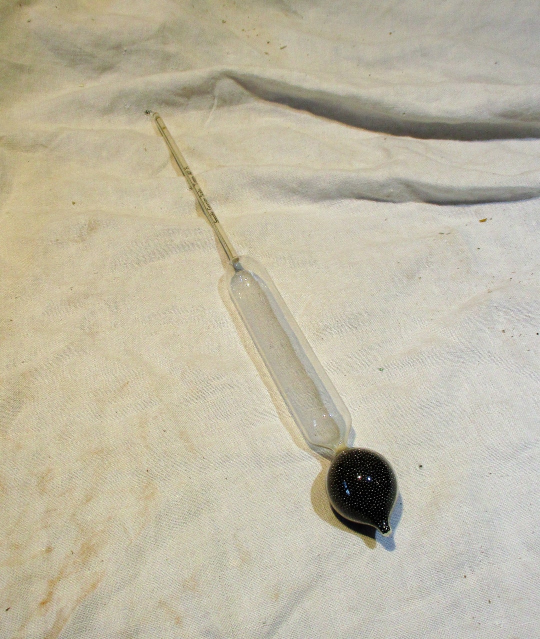 Hydrometer or Lactometer, Specific Gravity Gauge, Large Antique ...
