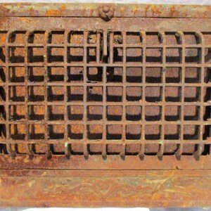 Vent Grate Cover or Radiator Grate Cover, Rectangular Cast Iron Factory ...