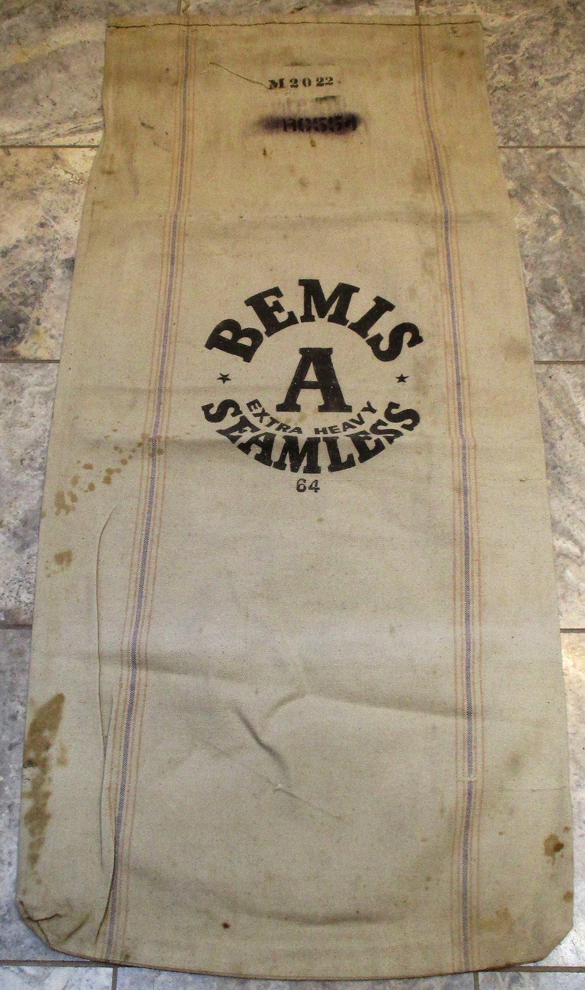 Canvas Sack, Bemis Seamless, Vintage Feed Bag, Old Country Textile - Etsy