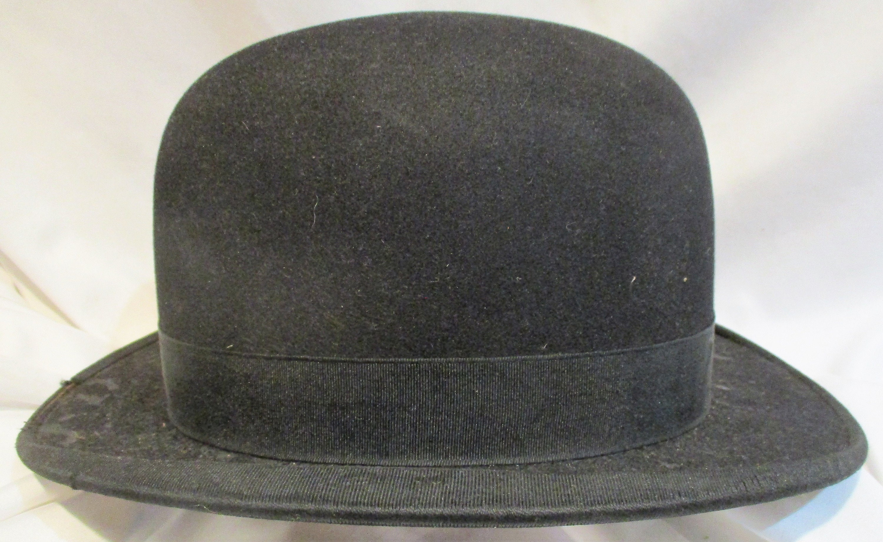 Vintage Black Felt Bowler Hat: Antique Derby, Size 6 5/8 - Etsy