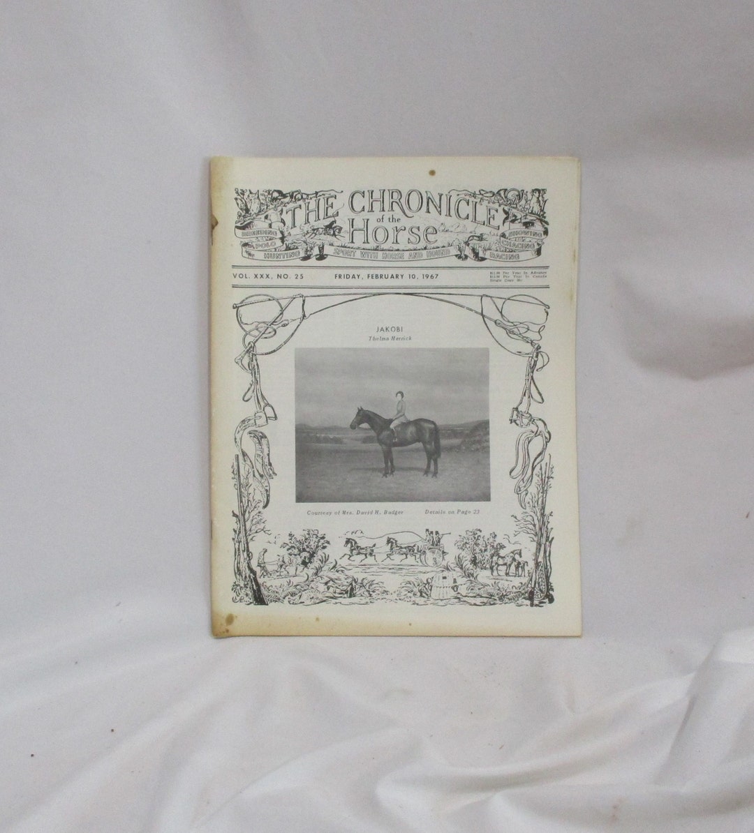 1960s Chronicle of the Horse, Vintage Equine 'zine, Old Equestrian ...
