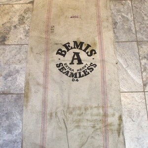 Canvas Sack, Bemis Seamless, Vintage Feed Bag, Old Country Textile - Etsy