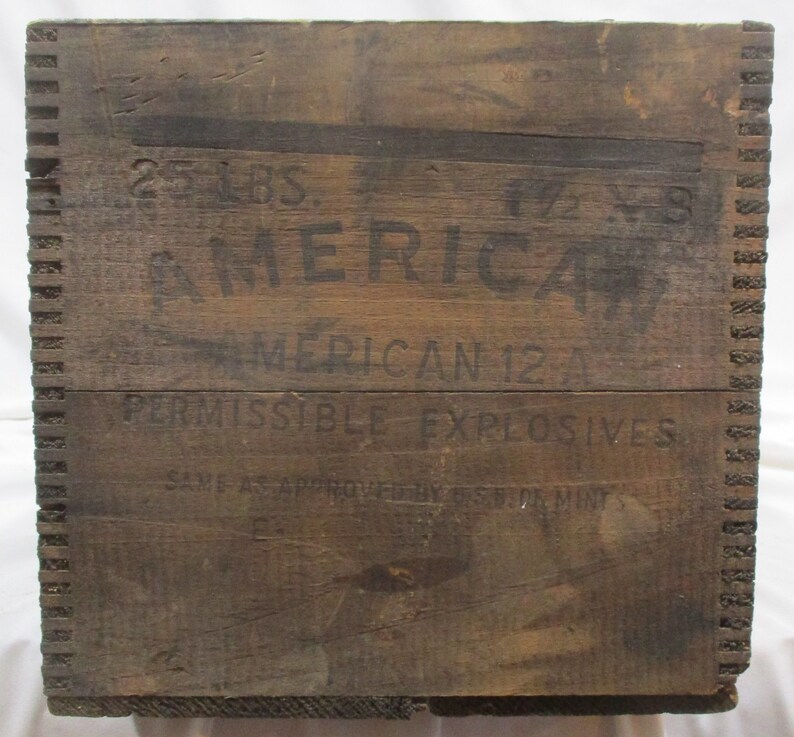 Dynamite Box, Antique Box, Old Wood Crate, American Cyanamid Company ...