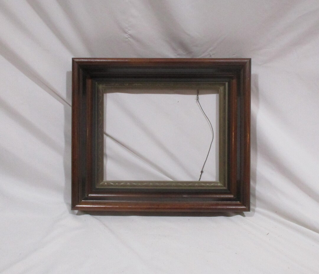 Wood Picture Frame, 1800s Walnut East Lake or Victorian Picture Frame ...
