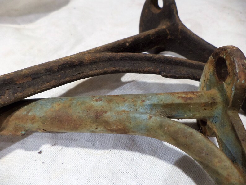 Barn or Industrial Hooks Set of 2 Rusty Farm Salvage Coat - Etsy