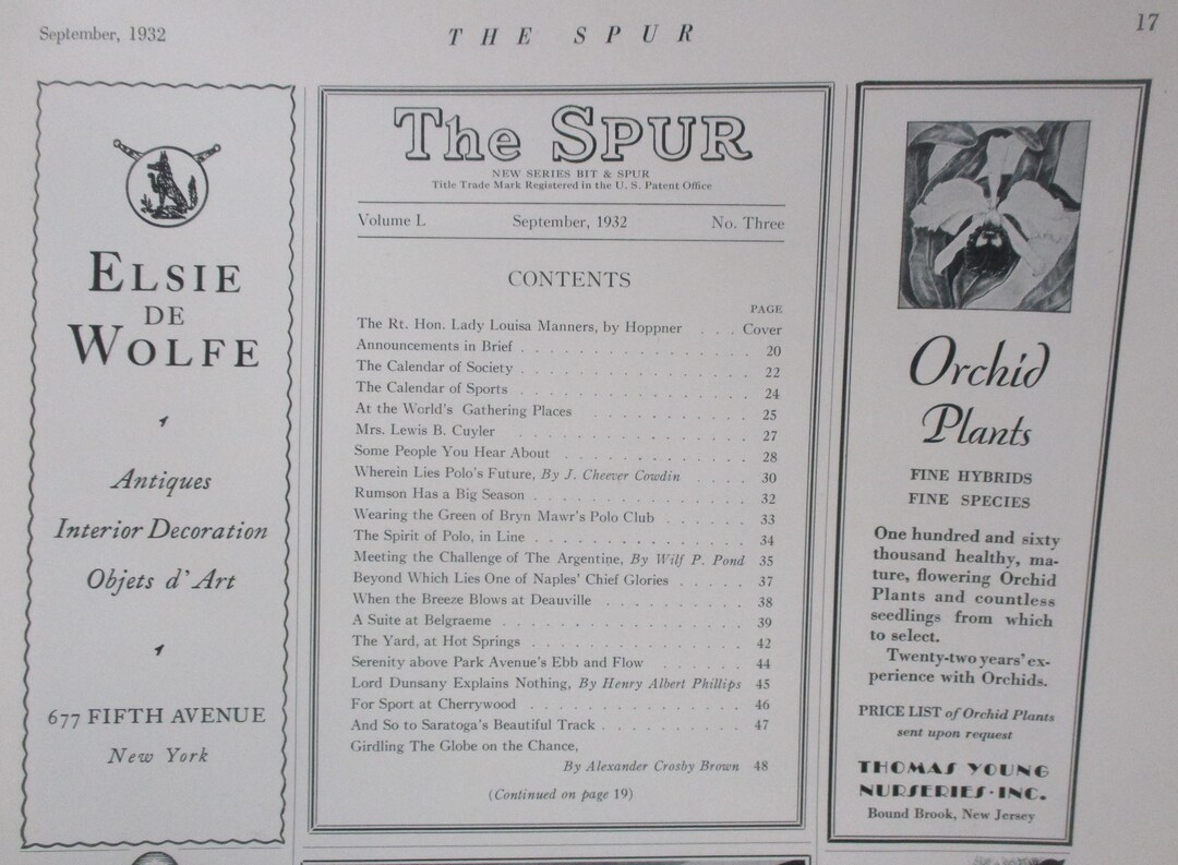 1932 the Spur Magazine: Vintage Equine & Polo Publication - Etsy