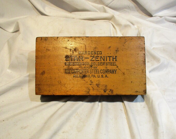 Tool Box, Star Zenith Products Box, Old Carpenter Steel Company Tool or ...