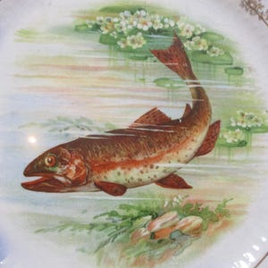 Antique Fish Plates: Austrian Luncheon Decor, 19th Century Pair - Etsy
