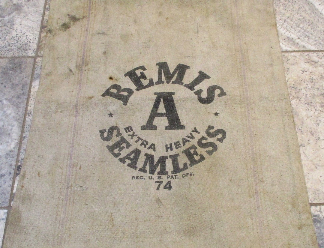 Canvas Sack, Bemis Seamless, Vintage Feed Bag, Old Country Textile - Etsy