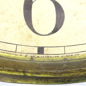 Large 12 Inch Clock Face, Waterbury Clock Company, Arabic Numbers, Old ...