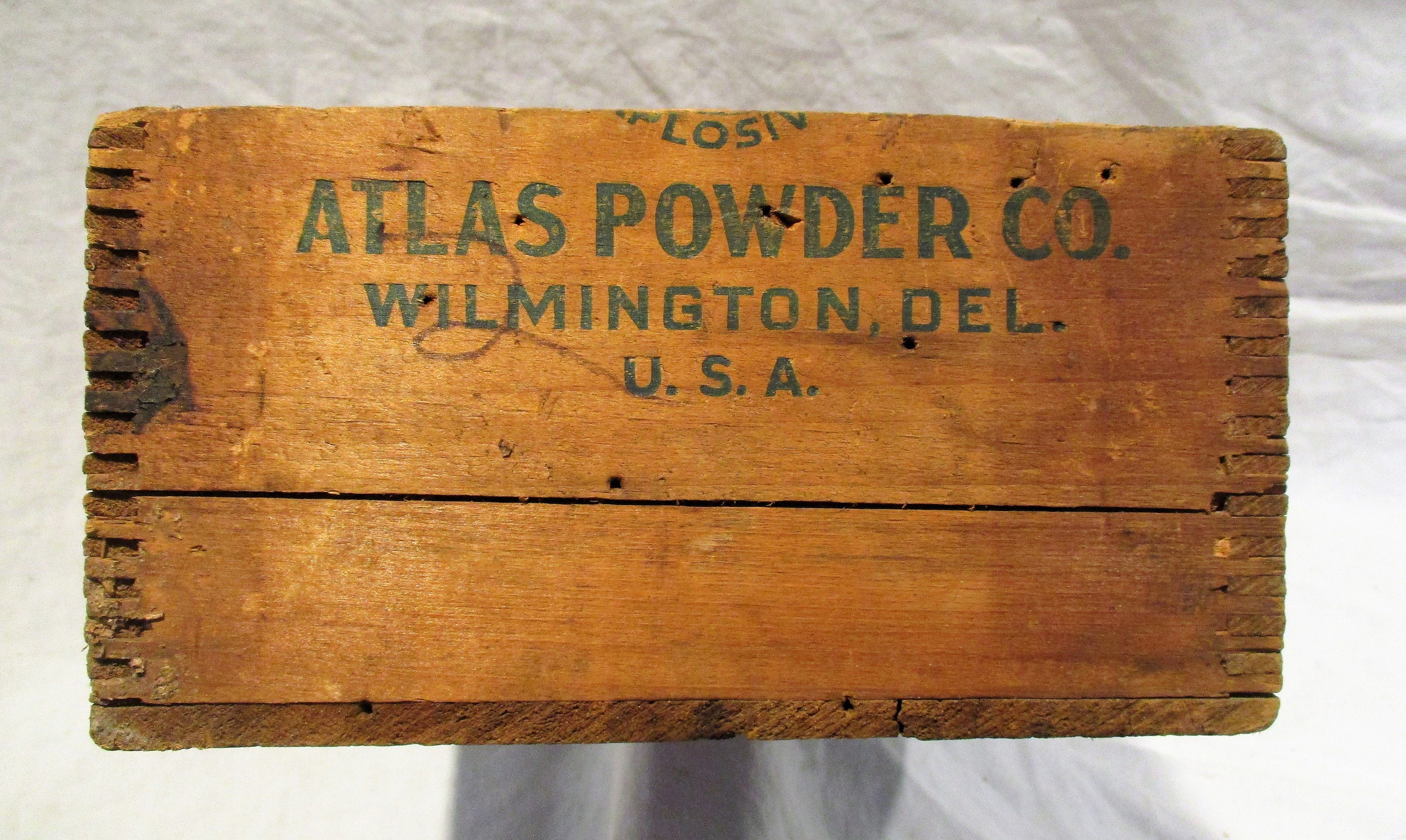 Blasting Caps Box Antique Box Old Wood Crate Atlas Powder | Etsy