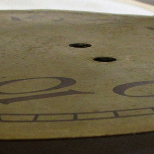 Clock Face, Exuberantly Stylized Arabic Numerals, Unmarked Old Vintage ...