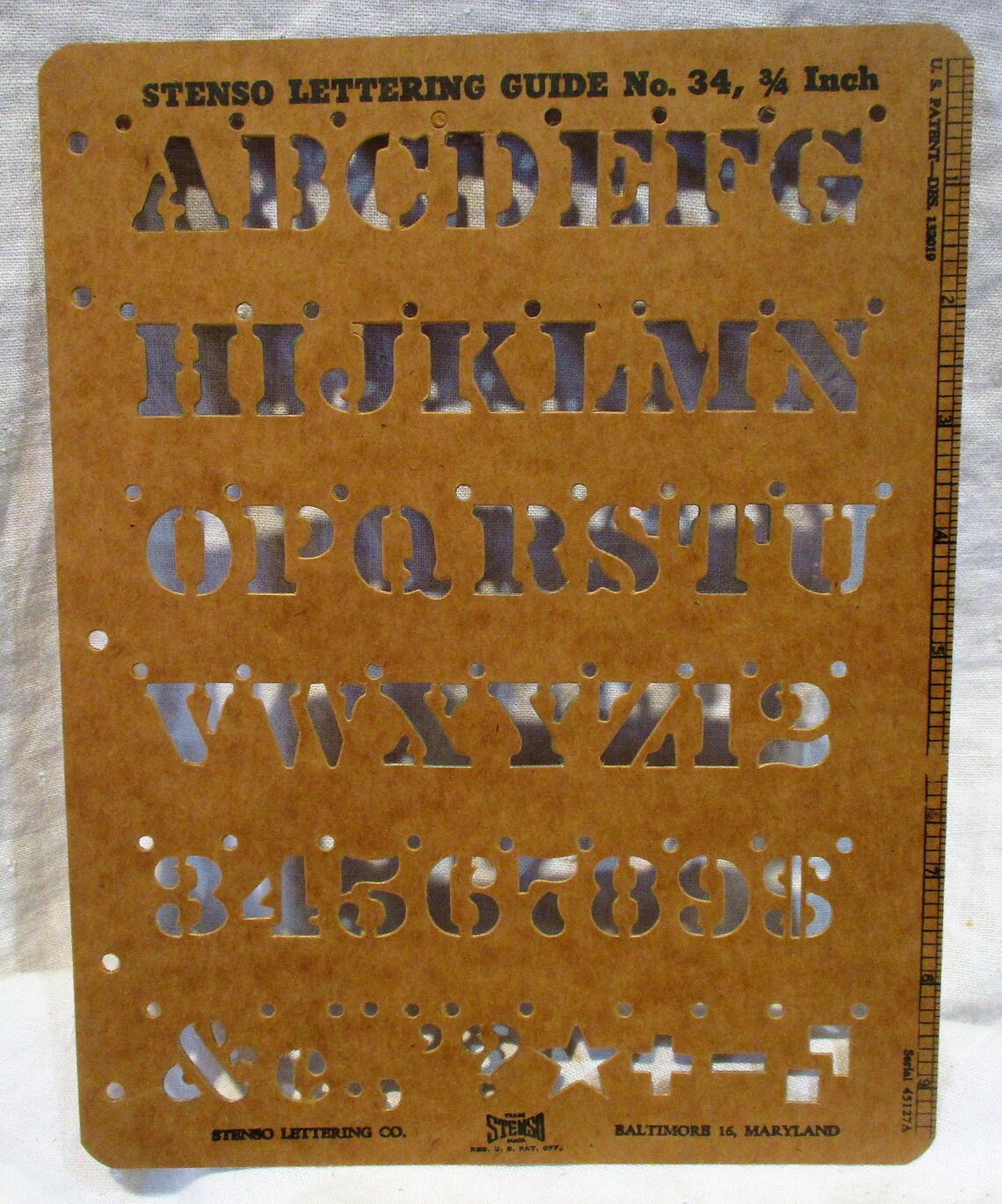 Stencils Lettering Tools STENSO Adjustable Stencil Vintage | Etsy