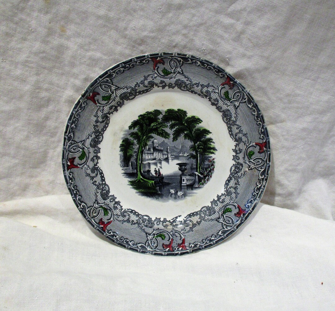 English Venus Plate, Antique China, Classical Antiquity Motif, Old Hand ...