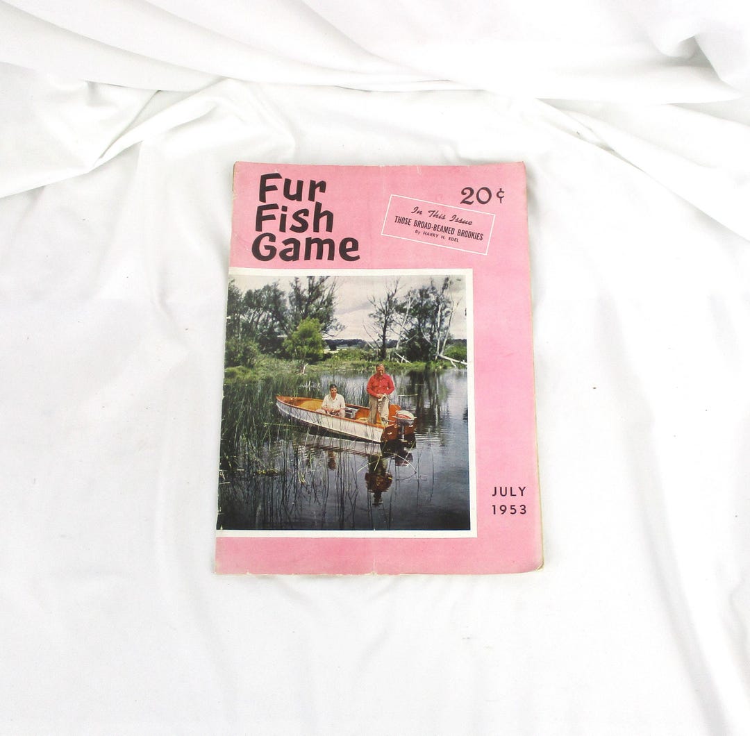 1953 Fur Fish and Game Magazine, Vintage Old Outdoors Magazine ...