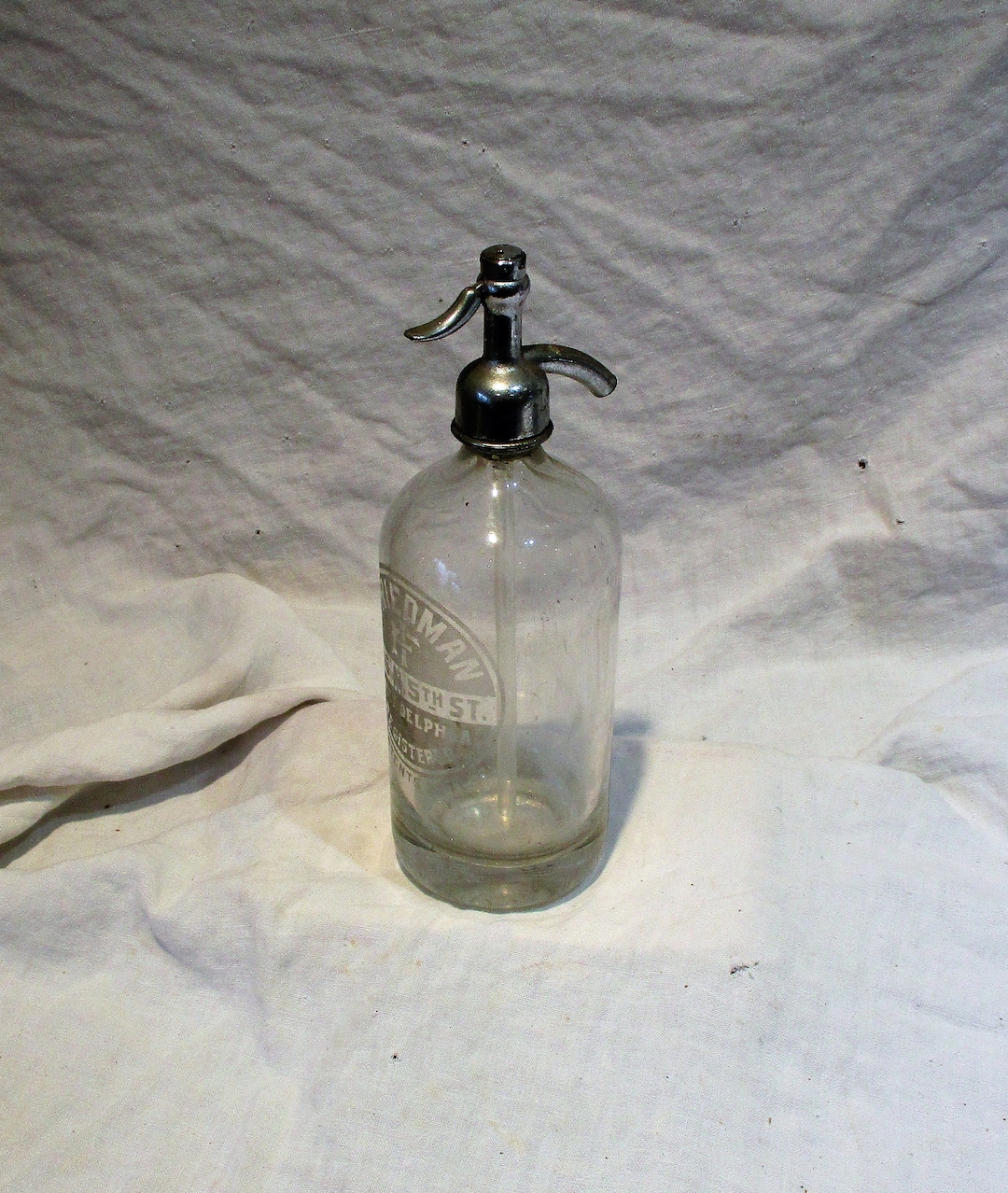 Seltzer Bottle, Friedman Philadelphia, Vintage Bar or Laboratory ...