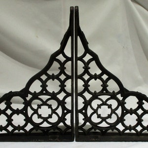 Metal Cobweb or Quatrefoil Shelf Brackets, Shelf Supports, or Corbels ...