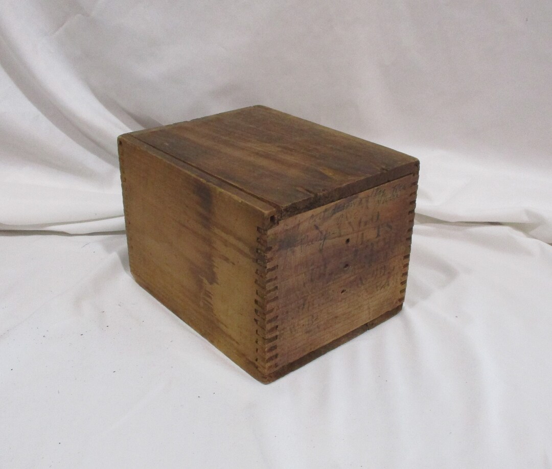Wood Crate, Vintage Shipping Crate, Black Tango Eyelets, John C. Rhodes ...