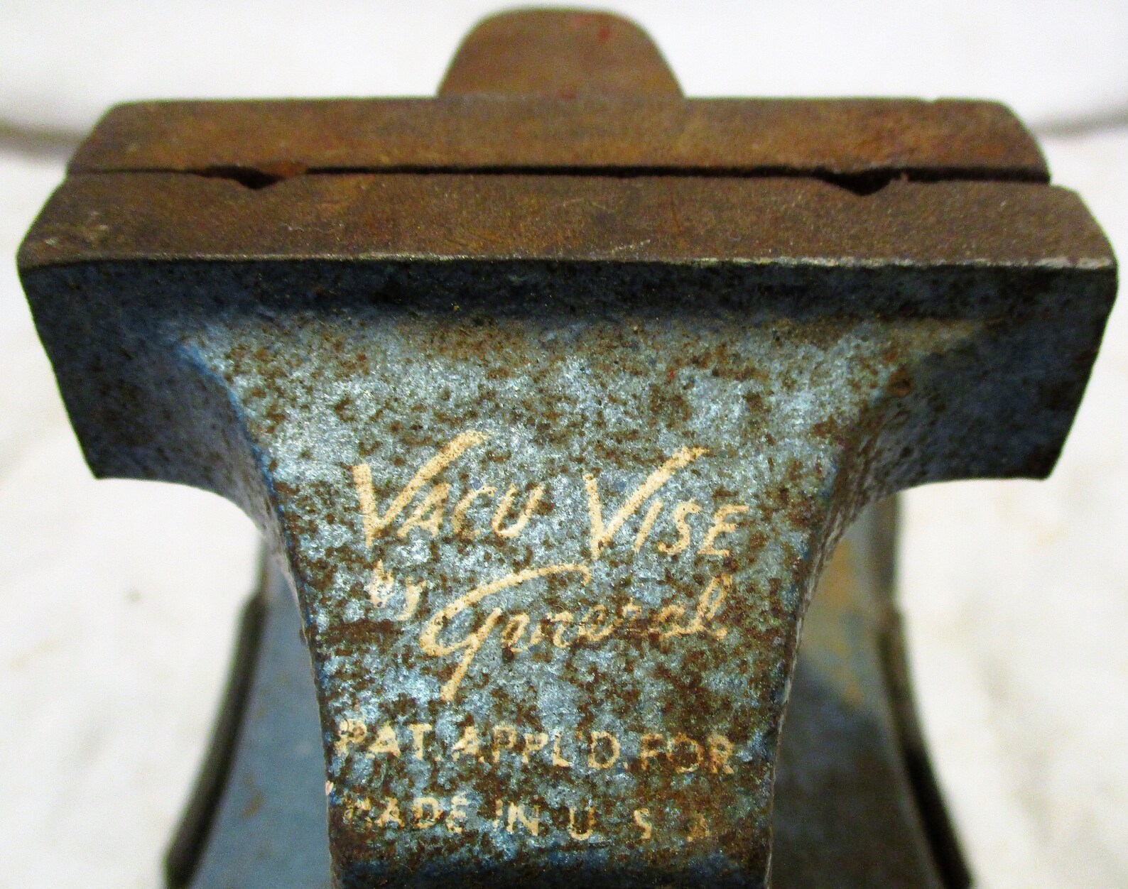 Old Anvil Vise Vacu Vise Table or Bench Vise Vintage Shop - Etsy