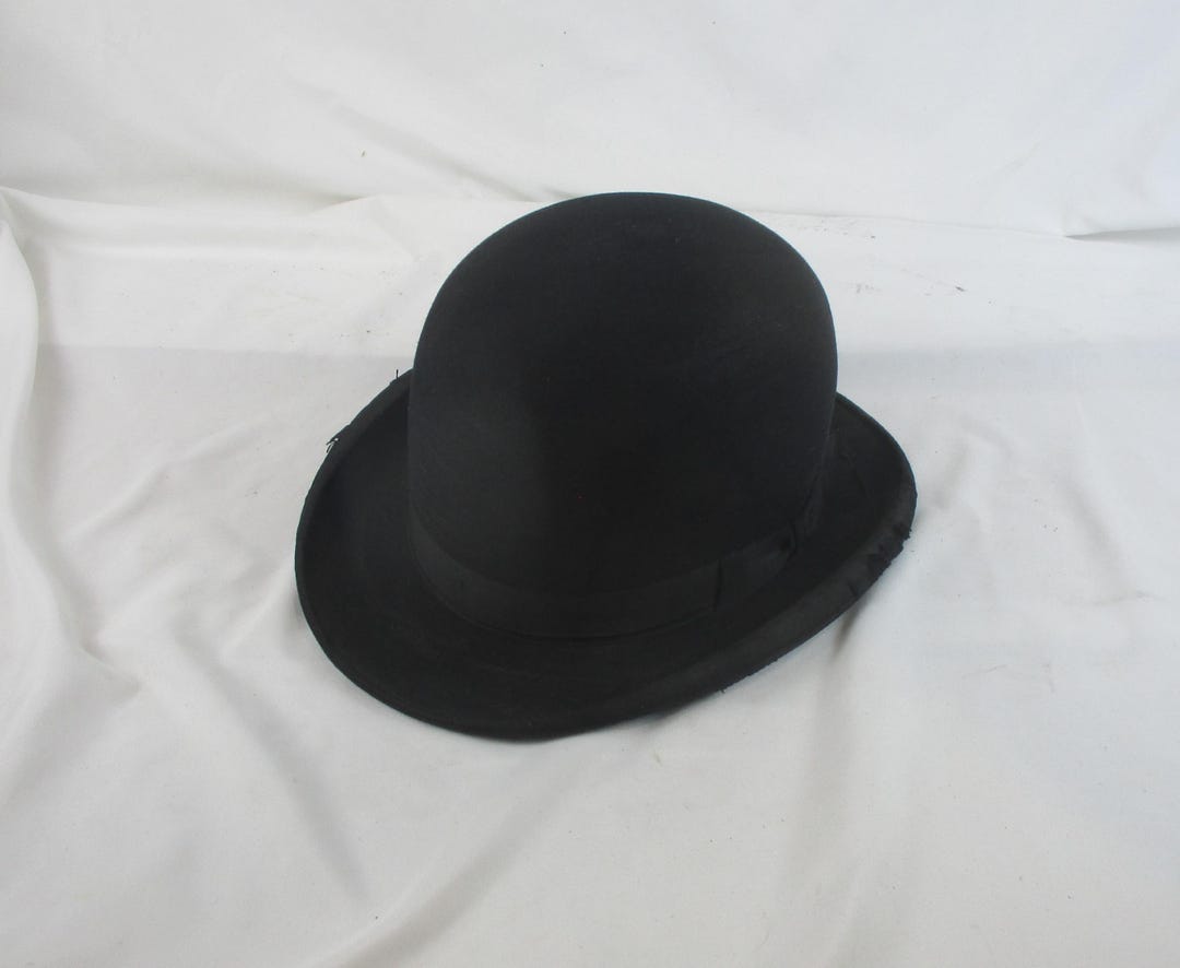 Amish Felt Hat, Vintage Men's Black Hat, Vintage Millinery, Size 7 1/8 ...
