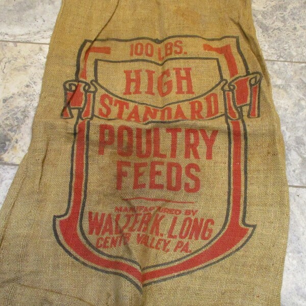 Burlap Feed Sack - Etsy