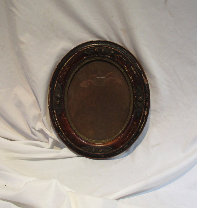 Wood Oval Picture Frame Rococo 19th Century Unusual Compact - Etsy