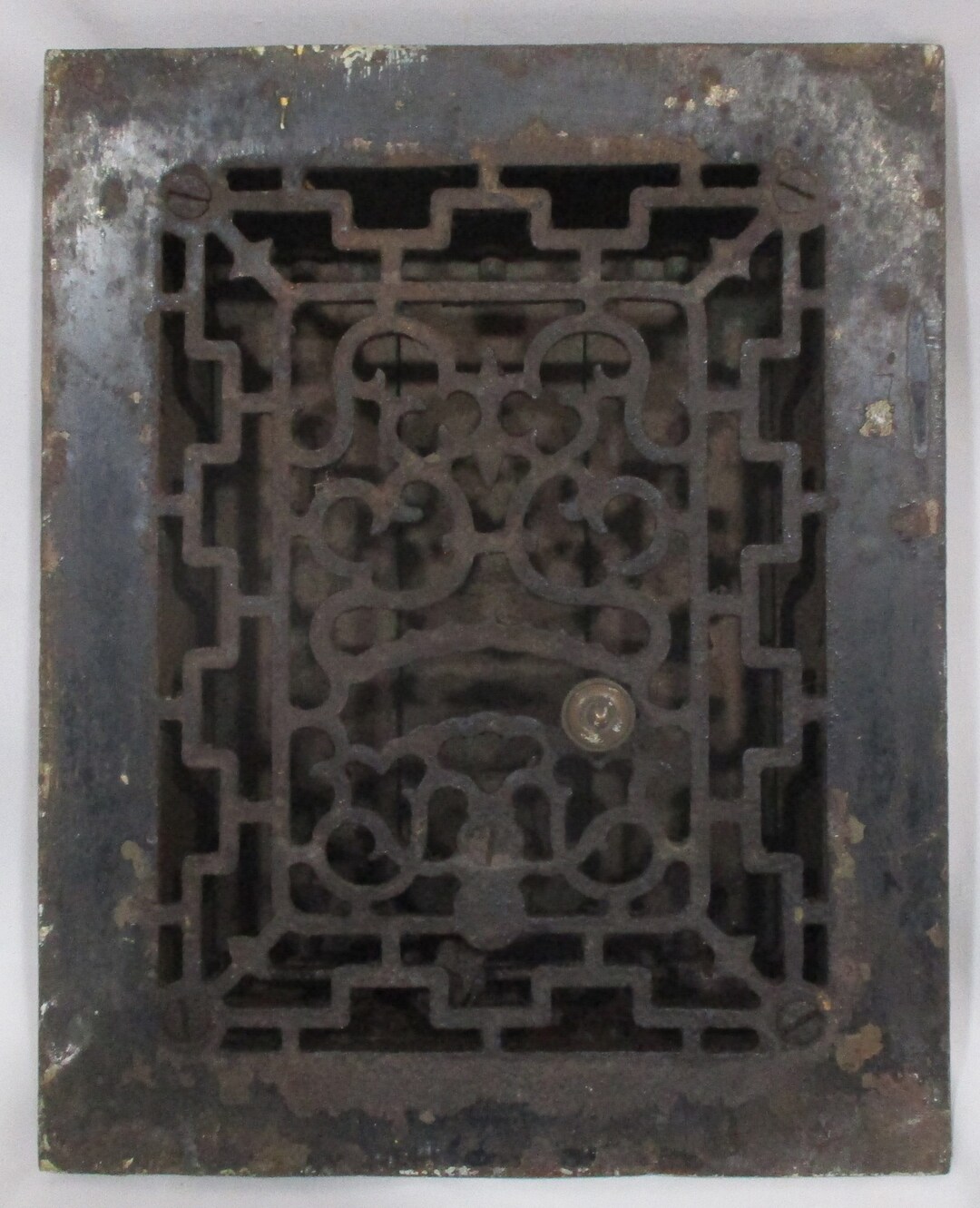 Quatrefoil Vent Grate or Radiator Grate, Unusually Small Rectangular ...