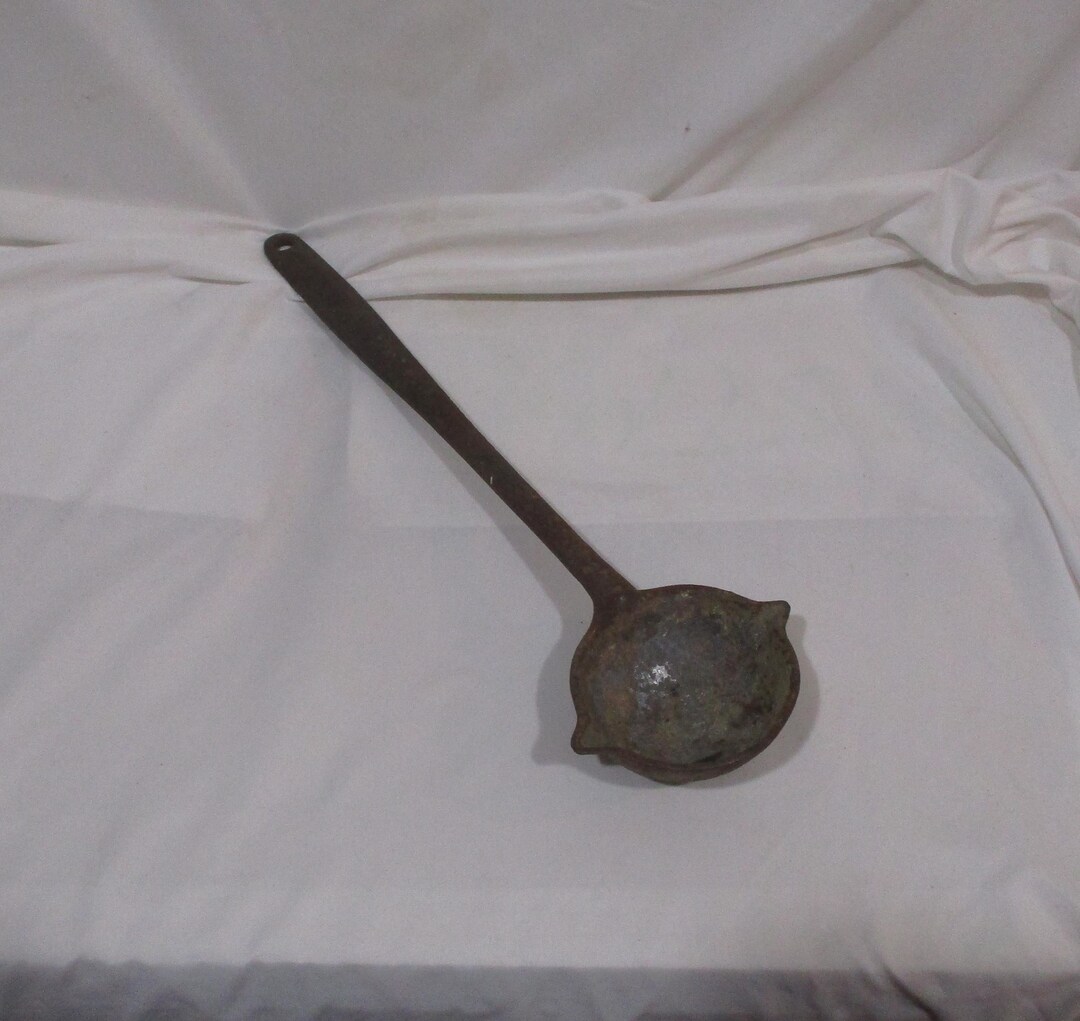 Metal Forge Crucible, Antique Industrial Smelting Tool, Unmarked ...