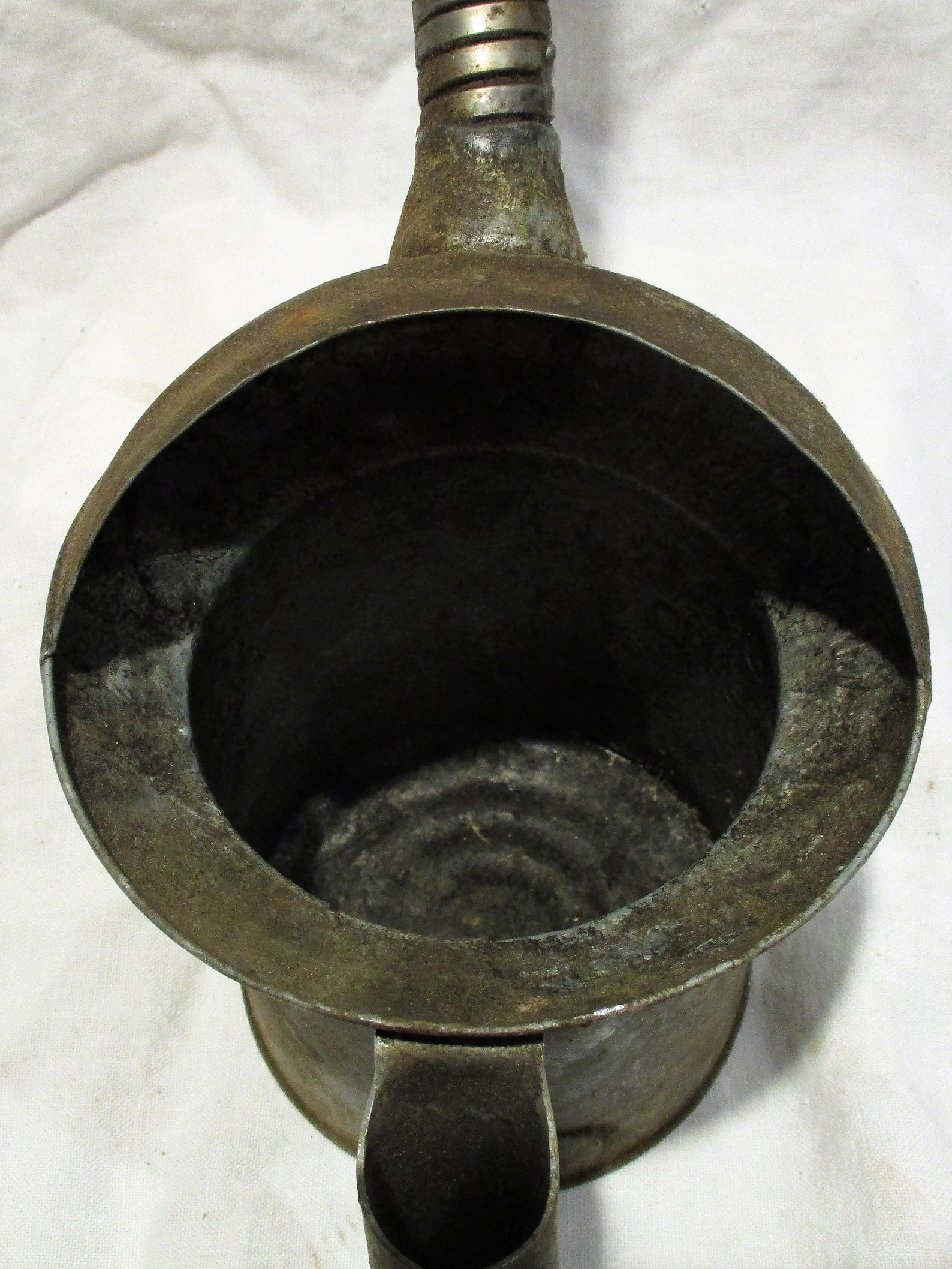 Quart Oil Can, Vintage Petroliana, Old Galvanized Can, Industrial ...