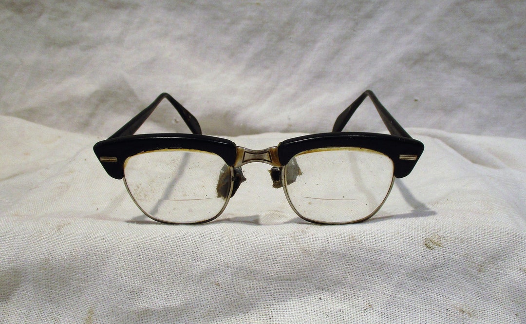 Spectacles or Eyeglasses, Retro 1950s Horn Rim Eyeglasses, Steampunk ...