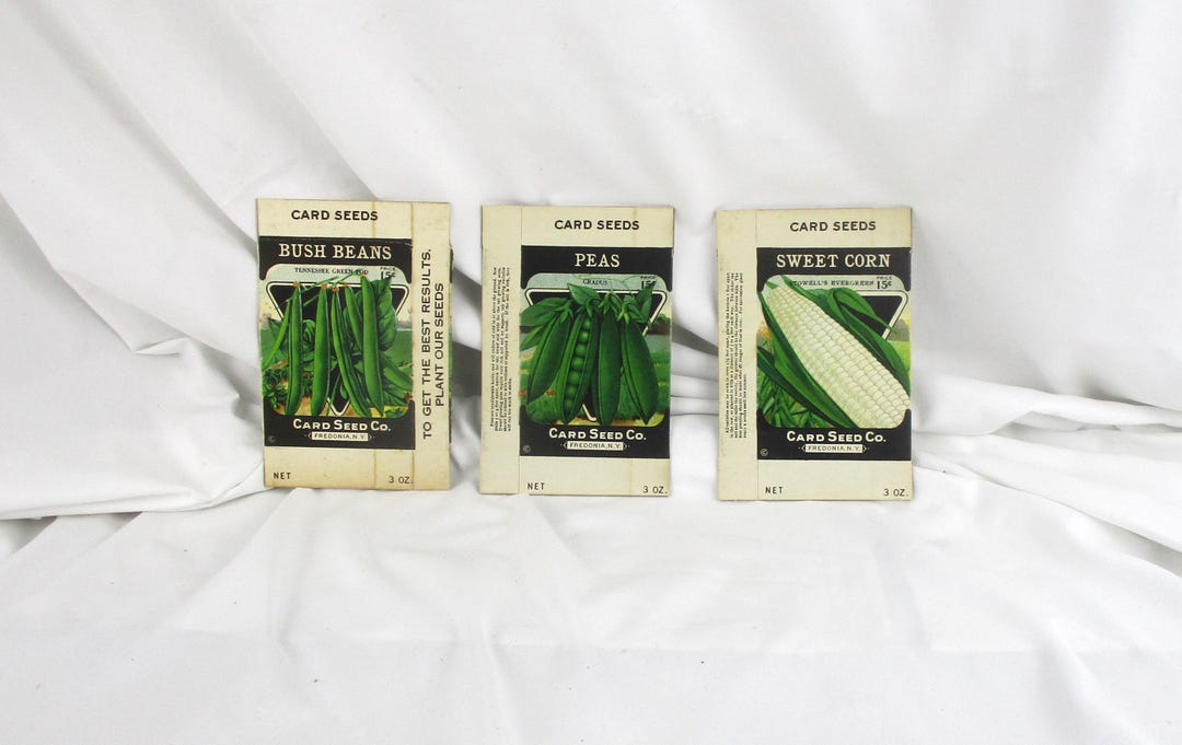 Seed Box Packets, Empty Seed Packets, Vintage Farm, Country, Barn and ...