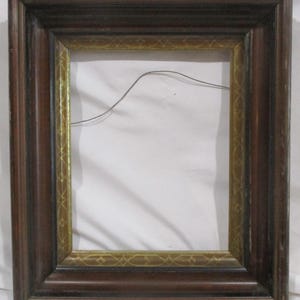 Wood Picture Frame, 1800s Walnut East Lake or Victorian Picture Frame ...