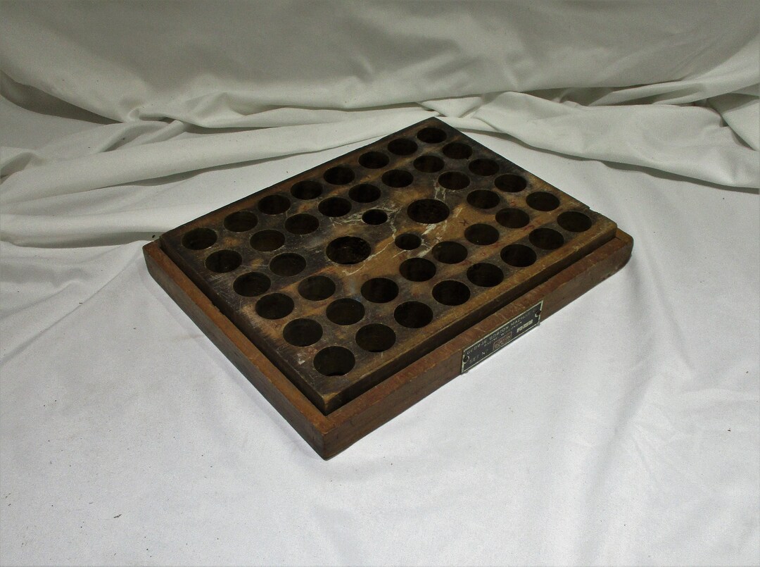 Vintage Wood Punch Holder: Desk Organizer, Craft Supply Storage - Etsy