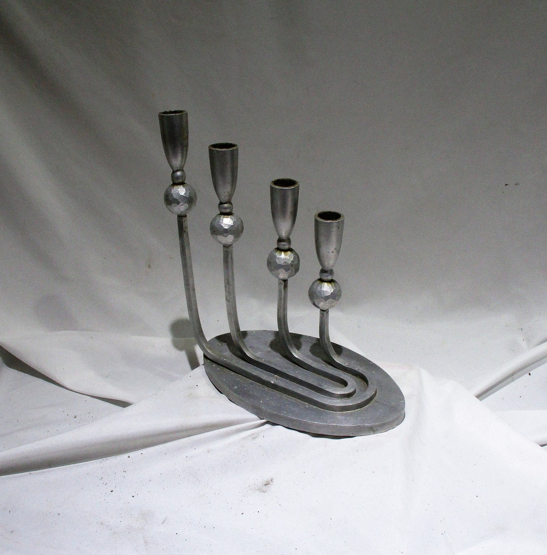 Hand Made Palmer Aluminum Candlesticks, Sculptural Candle Holders - Etsy