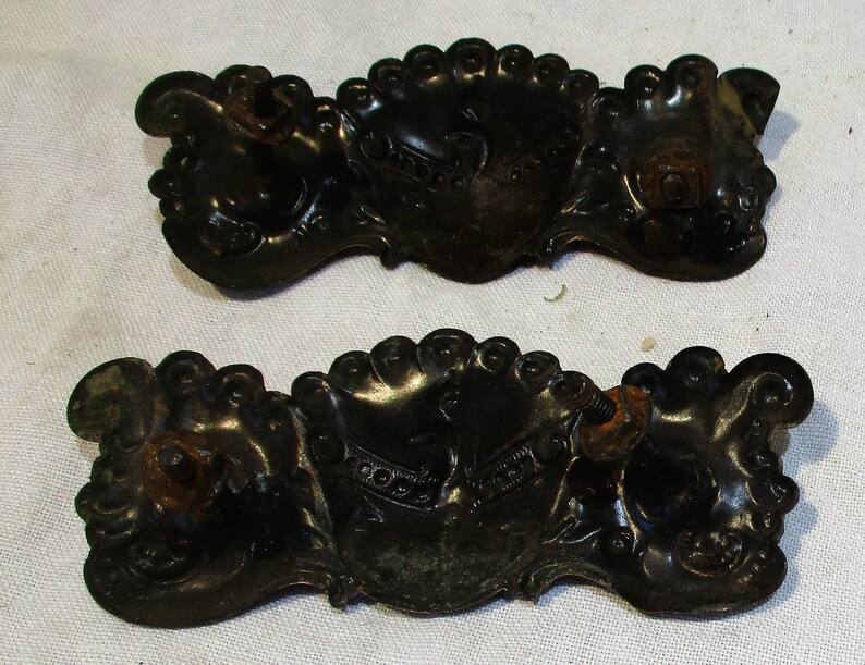 Medieval Armor Drawer Pulls: Vintage French Shield Motif, Set of 2 - Etsy