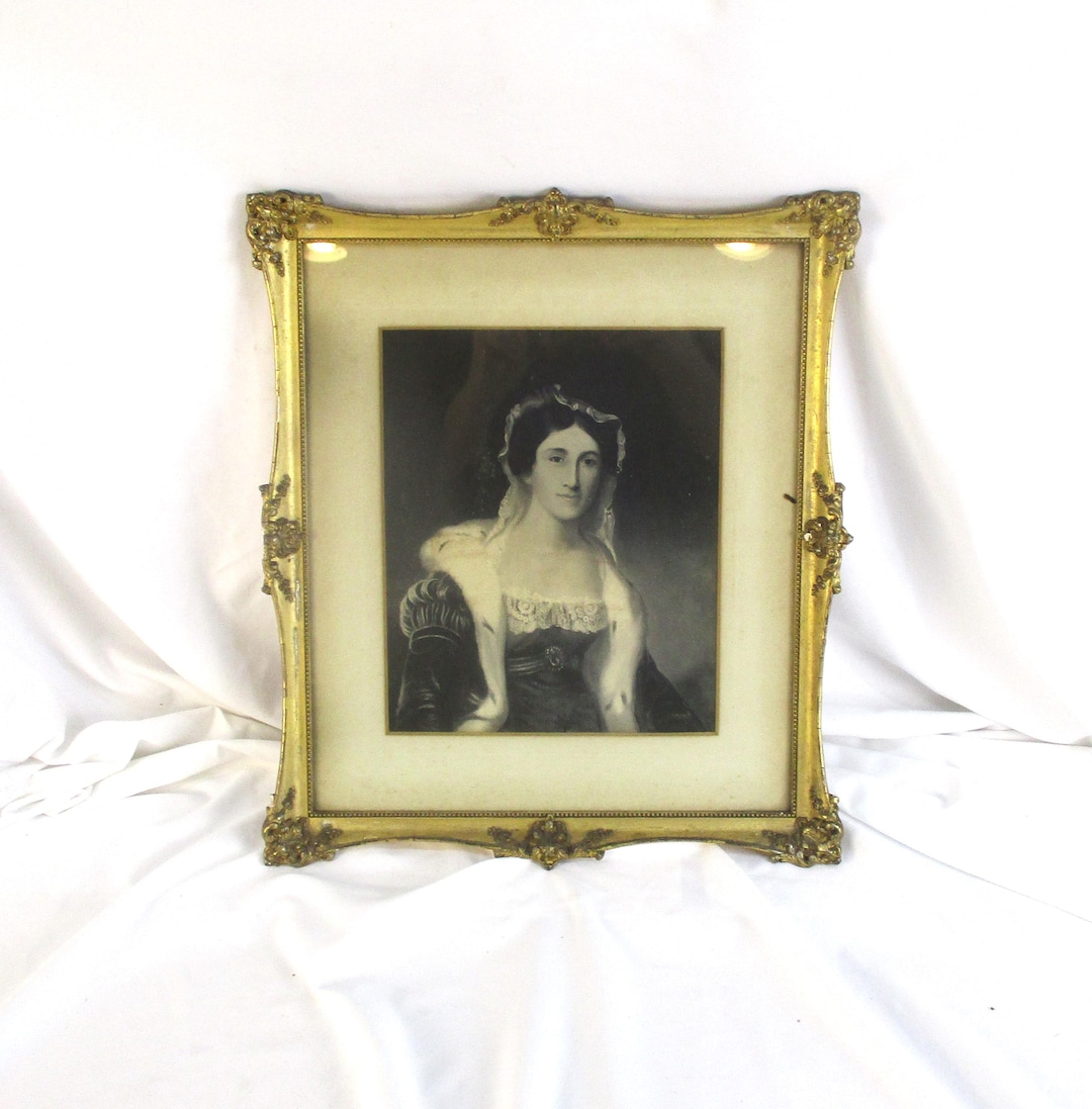 Antique Sepia Portrait Photo in Gilded Fine Art Frame - Etsy
