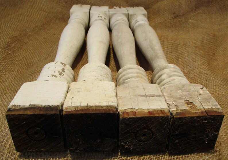 Balusters Architectural Salvage Old Set of 4 Repurpose as - Etsy