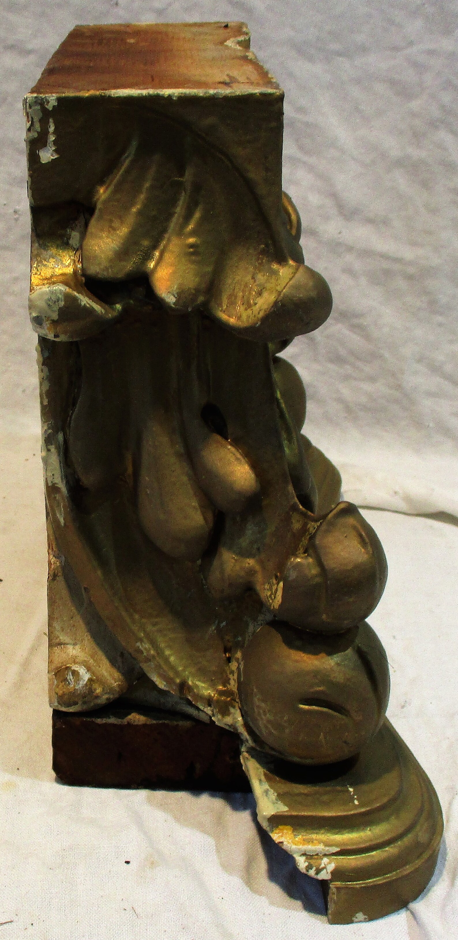 Rococo Column or Capital Fragment Old Gilded Architectural | Etsy