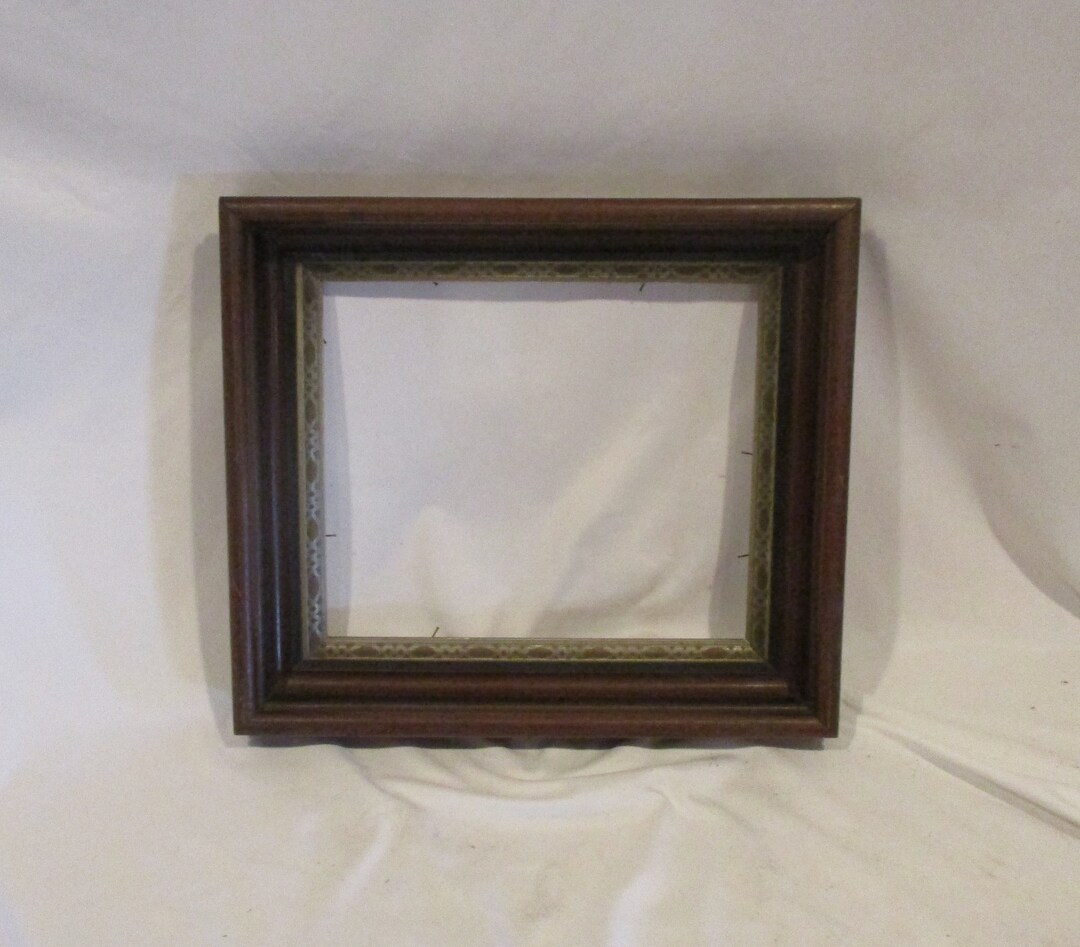 Wood Picture Frame, 1800s Walnut East Lake or Victorian Picture Frame ...