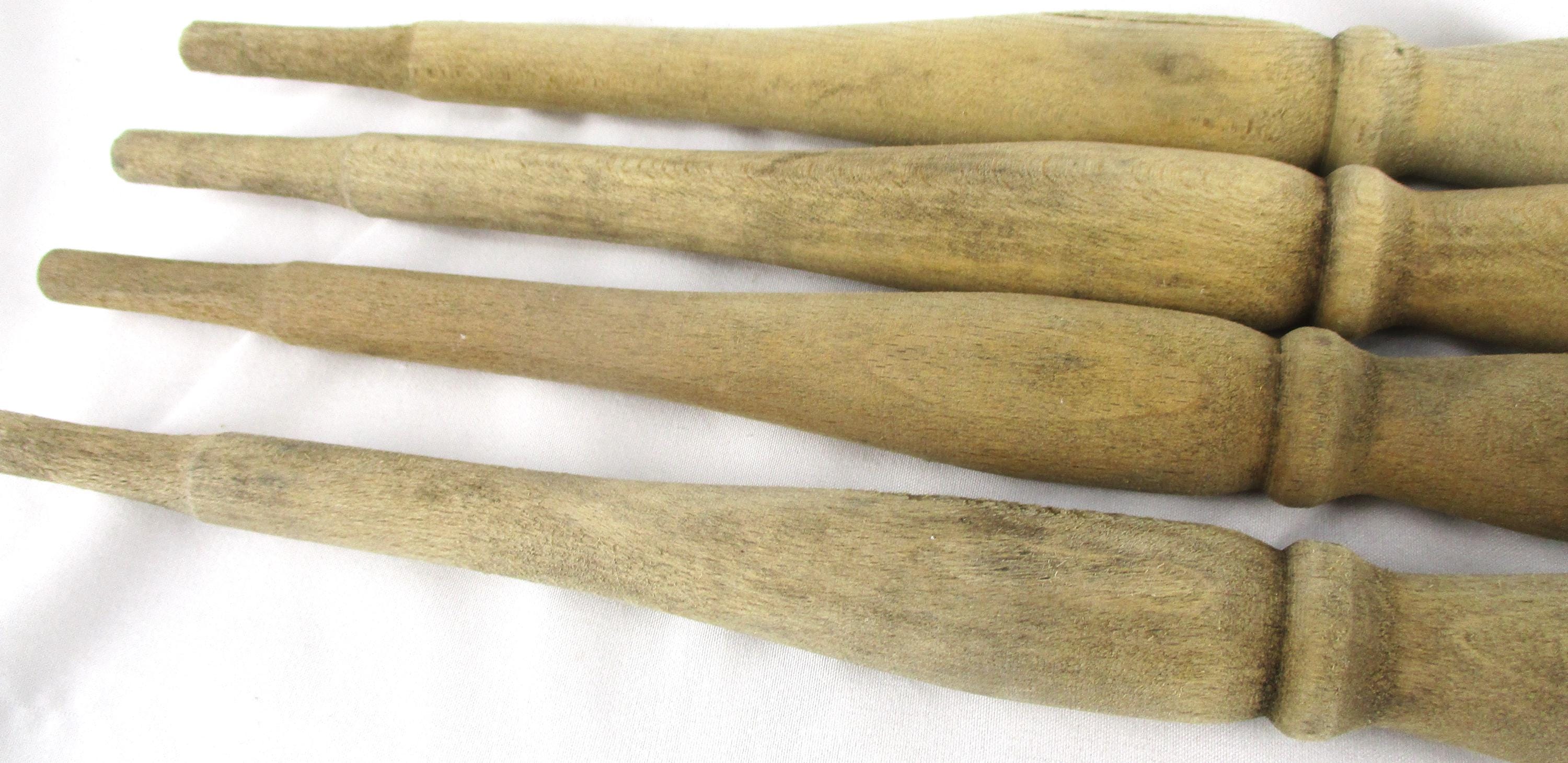 4 Spindles, Furniture Fragments, Turned Stretchers, Chair Parts ...