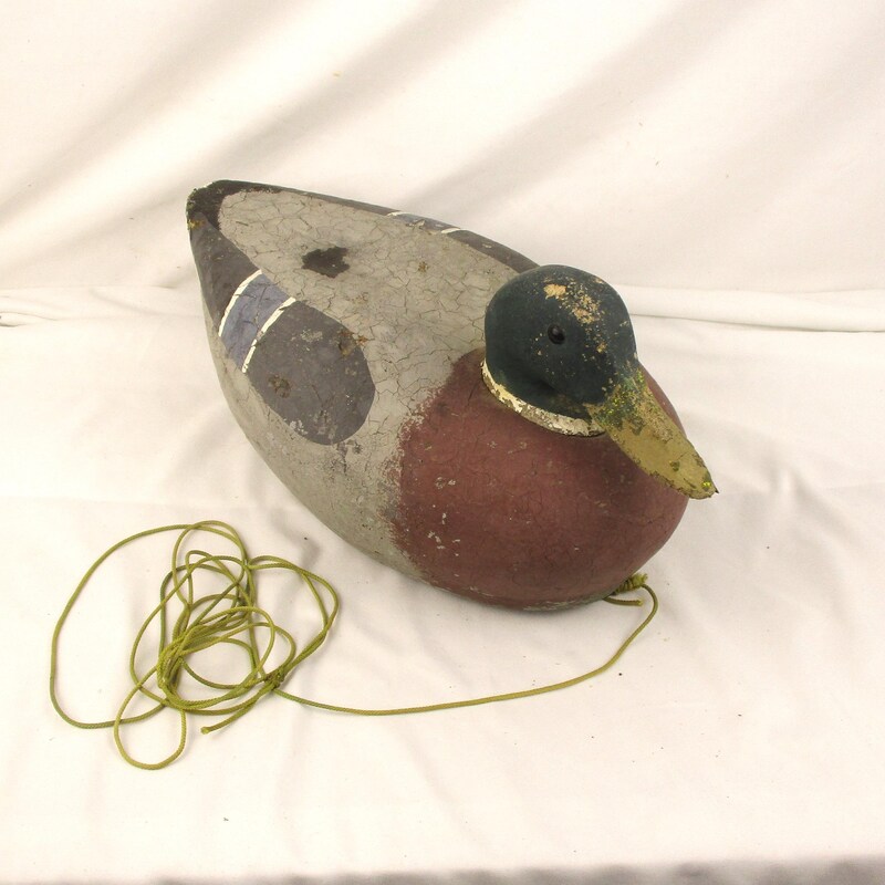 Antique Vintage Wood Duck Decoy - Etsy