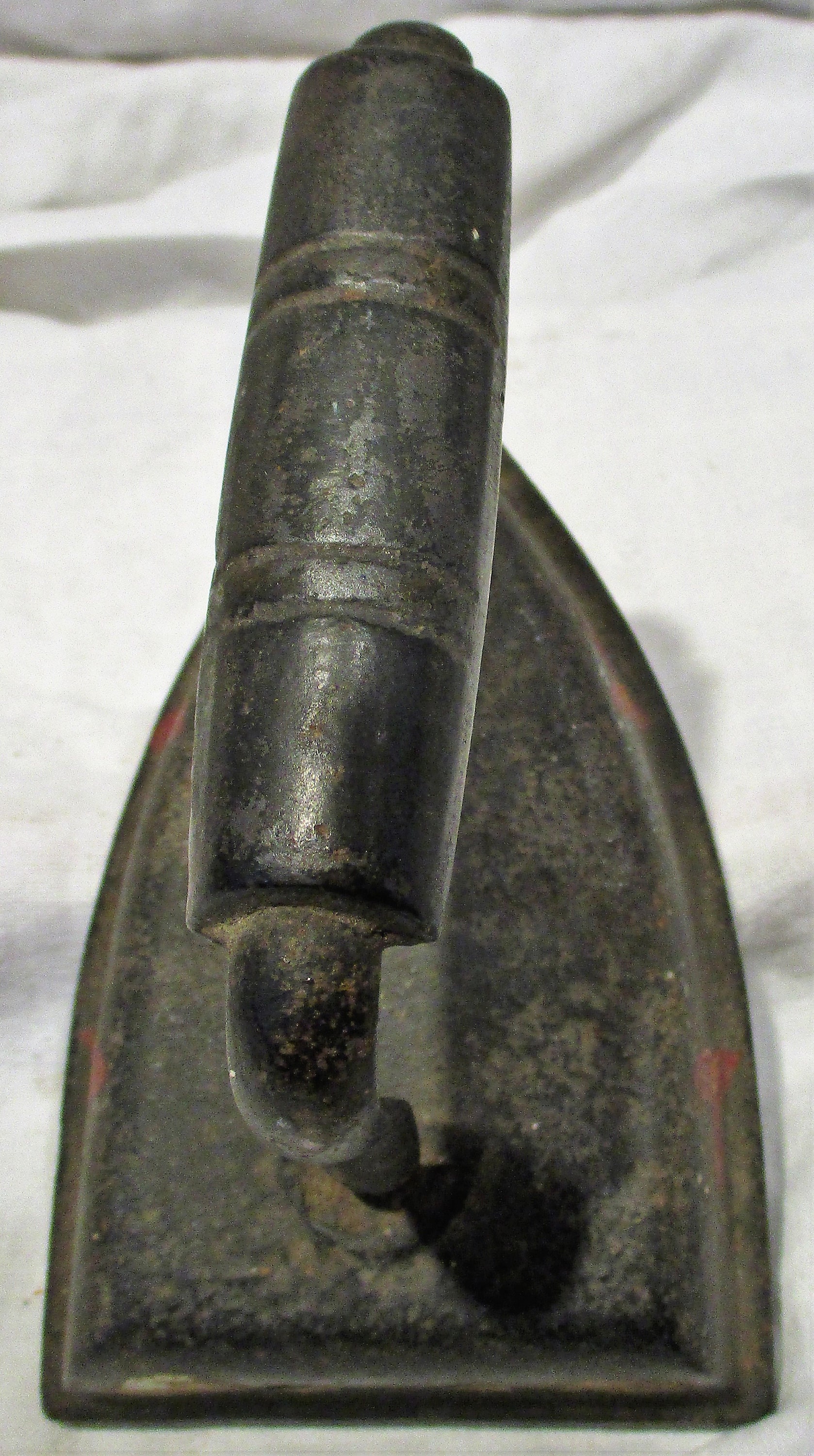 Antique Iron, Folk Art Painted, Vintage Clothes Pressing Iron ...