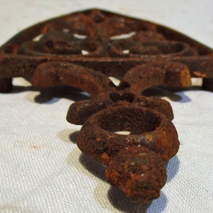 Trivet, Iron Press Stand, Cast Metal Stand, Iron Holder, Scroll and ...