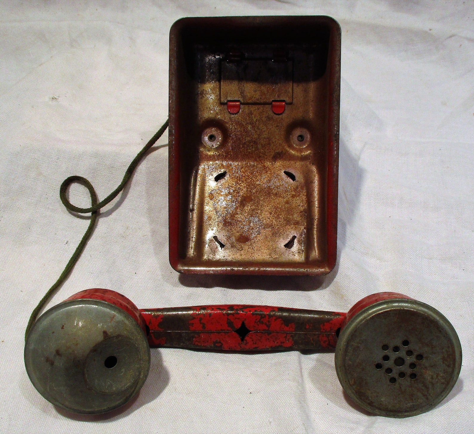 Toy Telephone Old Rotary Dial Vintage Phone Gong Bell - Etsy