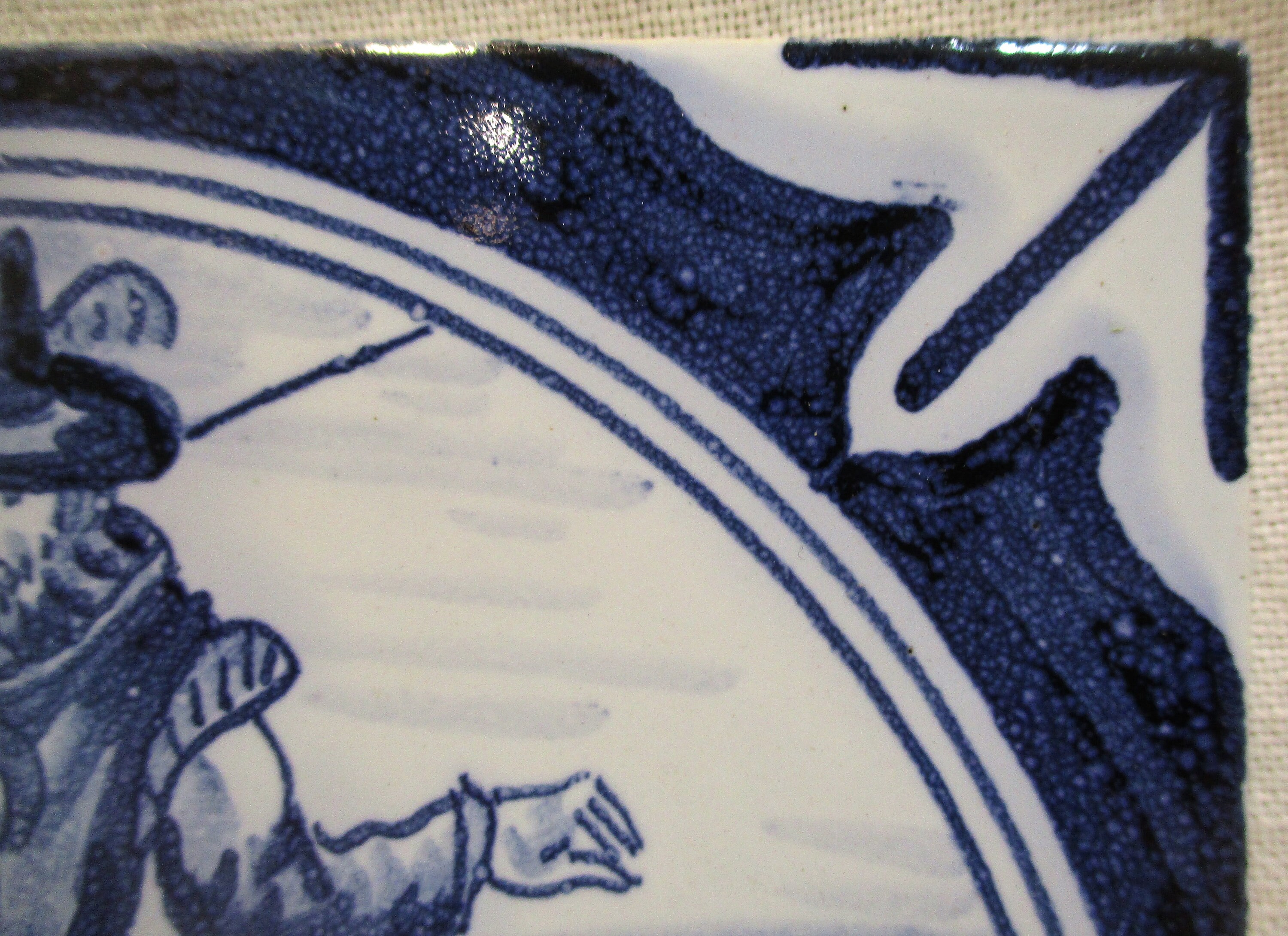 Home Décor Hand Painted Musket and Soldier Vintage Blue & White Delft ...