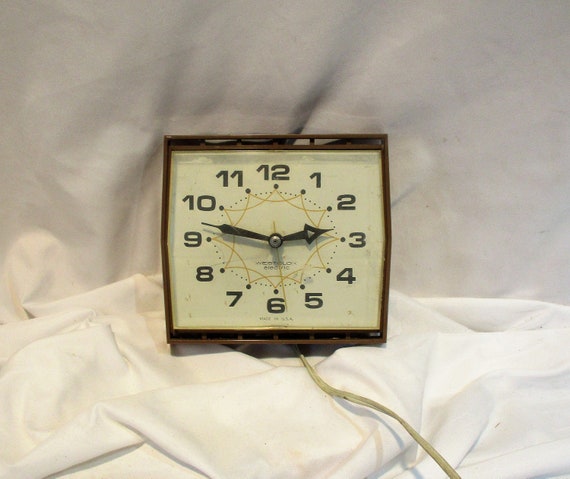 Westclox Wall Clock Retro Mid Century Melody Atomic Age | Etsy