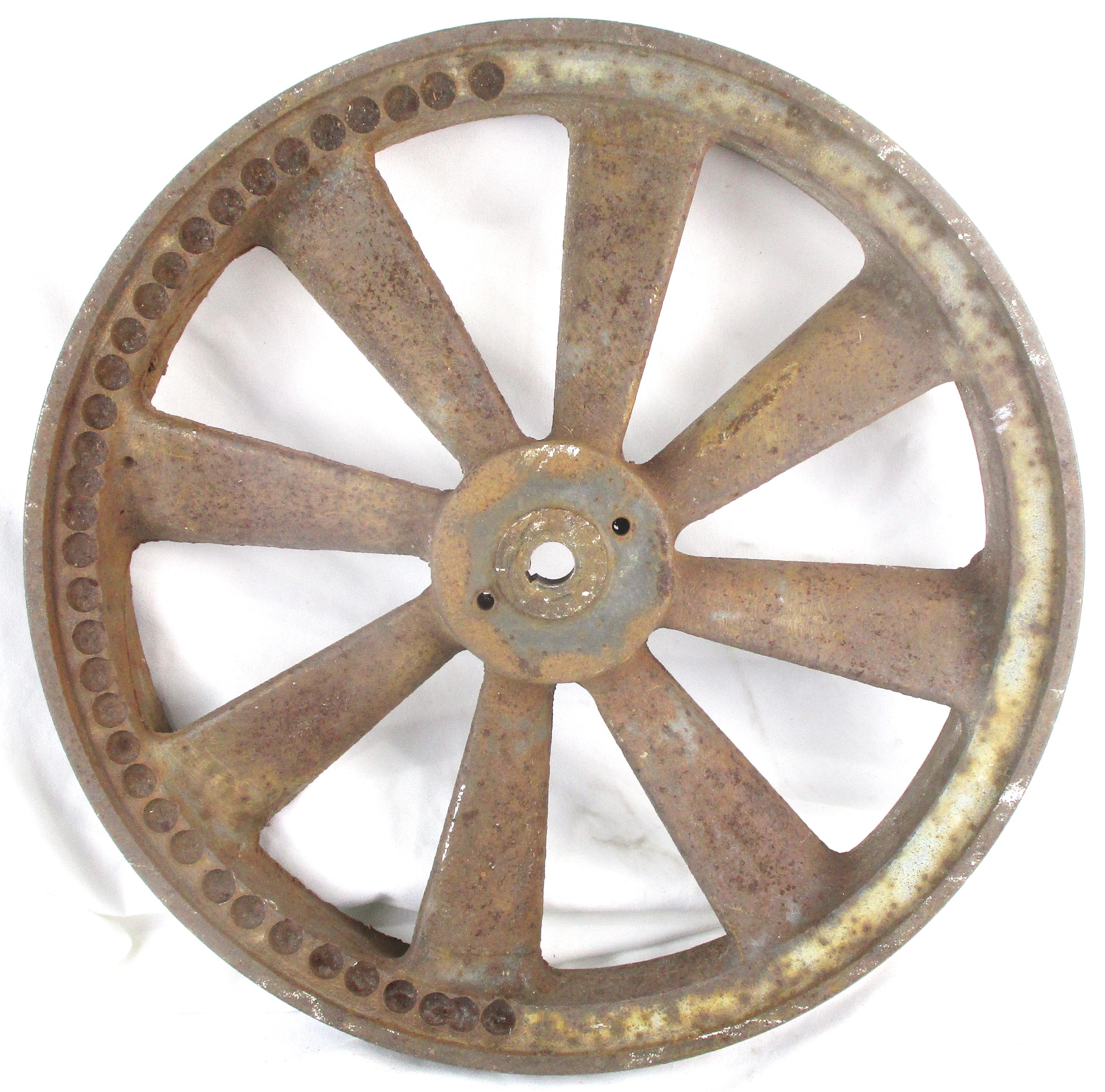 Industrial Flywheel: 15" Heavy Factory Pulley Wheel, Salvage Decor - Etsy