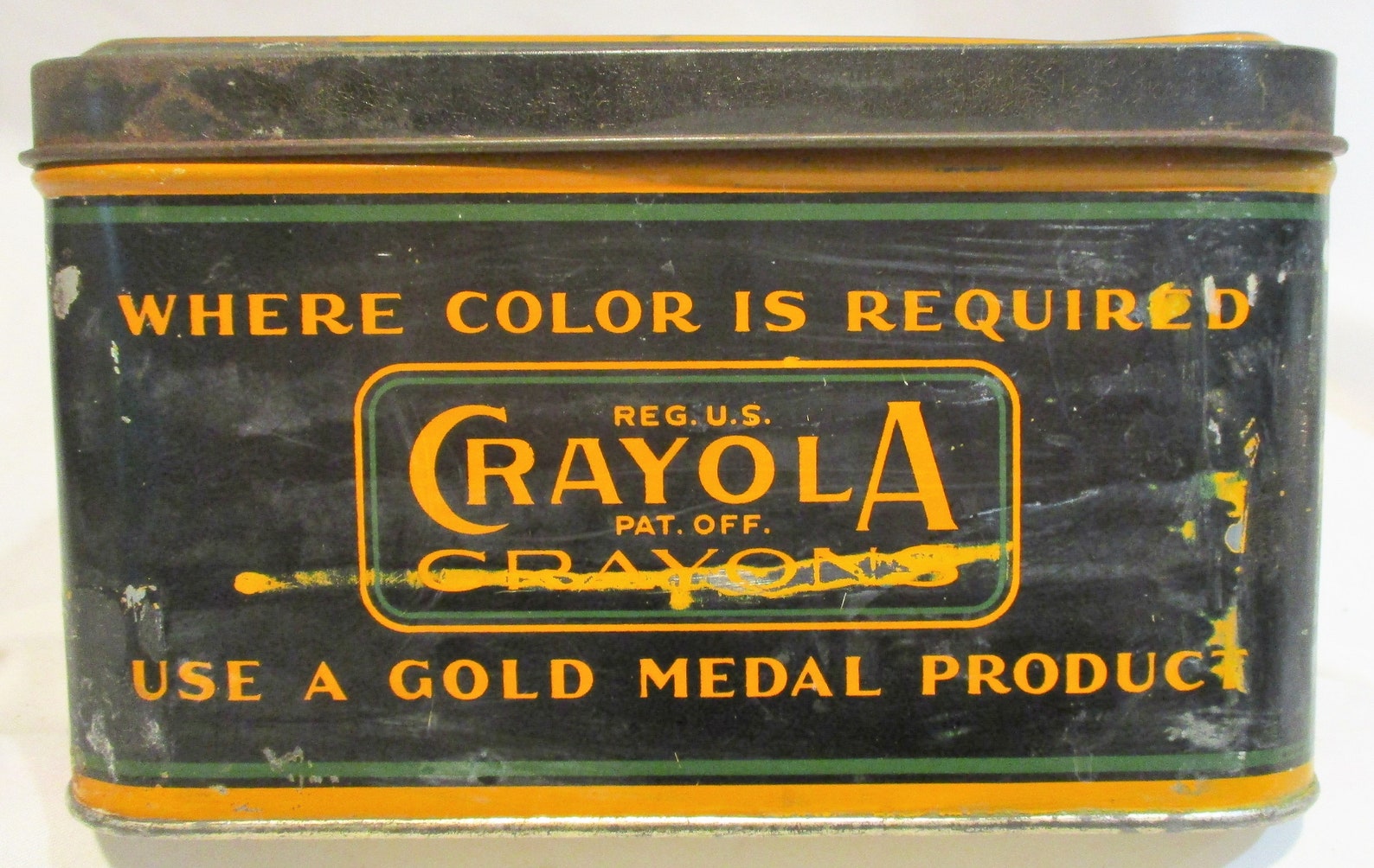 An Du Septic Vintage Crayon Tin Crayola Tin Antique - Etsy