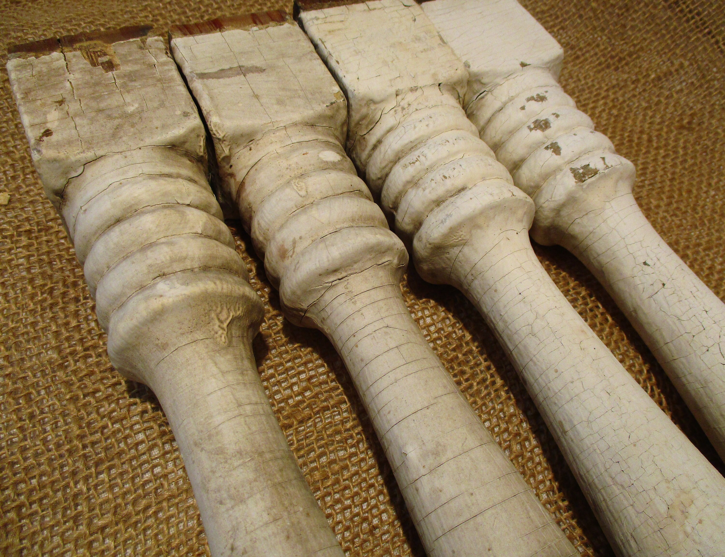 Balusters Architectural Salvage Old Set of 4 Repurpose as | Etsy