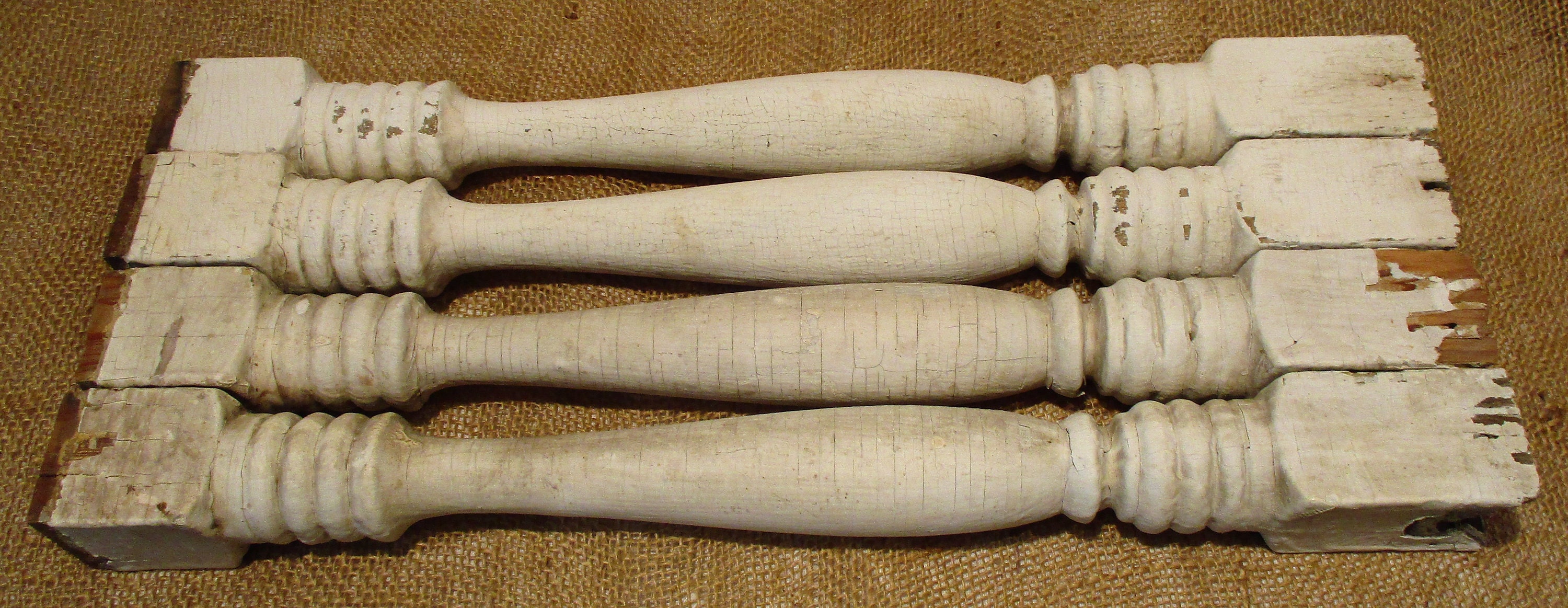 Balusters Architectural Salvage Old Set of 4 Repurpose as | Etsy